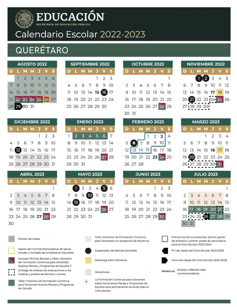 Anuncian ajustes en el calendario escolar 2022-2023 en educación básica ...