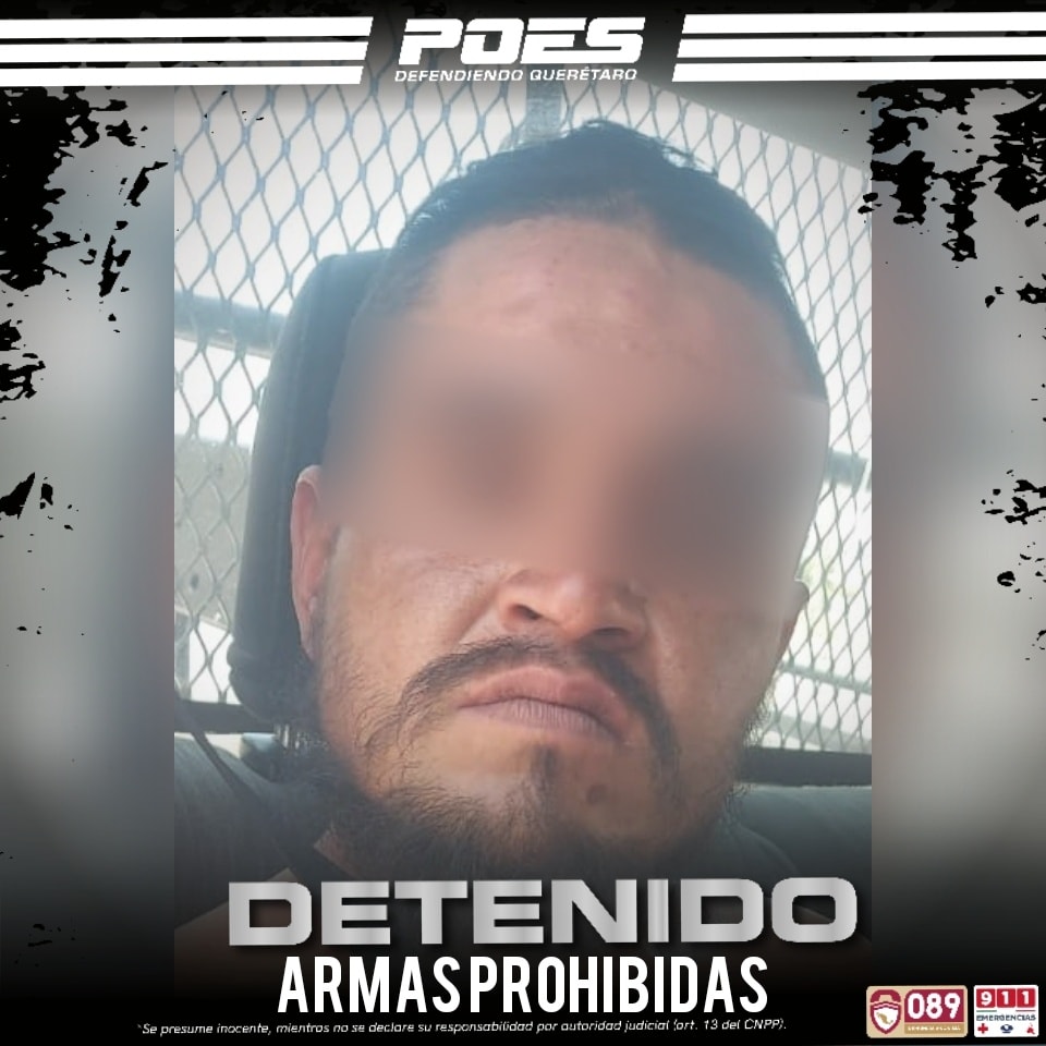 Dos hombres asegurados en posesión de armas de fuego - Noticias de Querétaro
