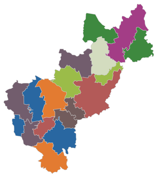Mapa Político de Querétaro - Noticias de Querétaro