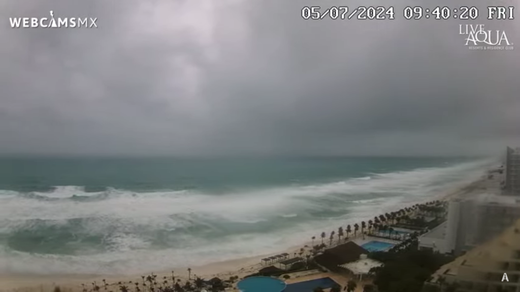 Beryl tocó tierra en Tulum - Noticias de Querétaro