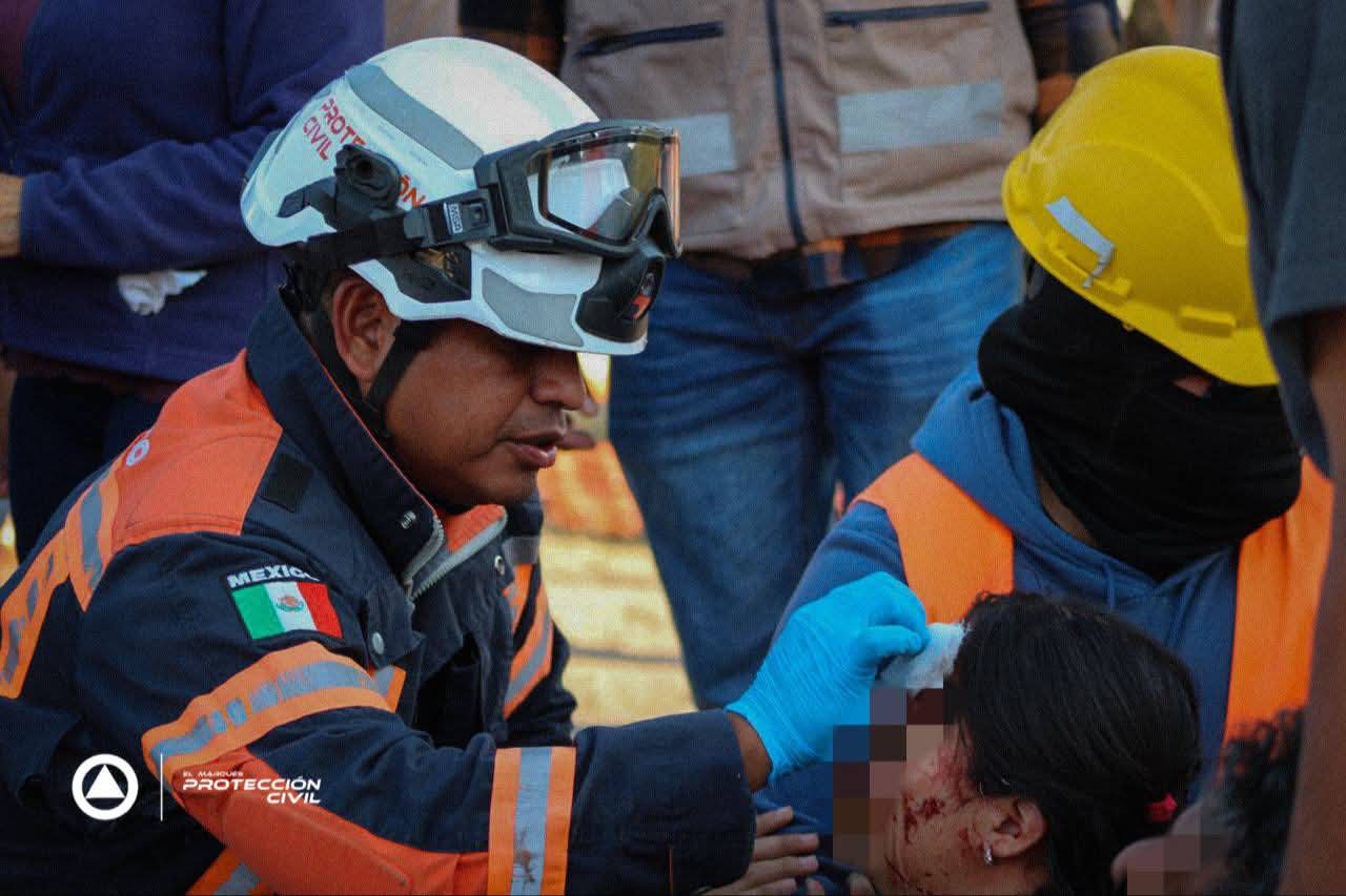Trenazo en la estatal 200; hubo 4 lesionados - Noticias de Querétaro
