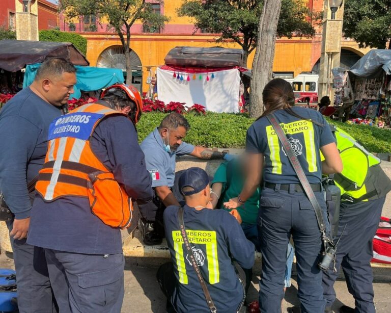 Auxilian a un adulto mayor tras caída en Plaza Constitución - Noticias ...