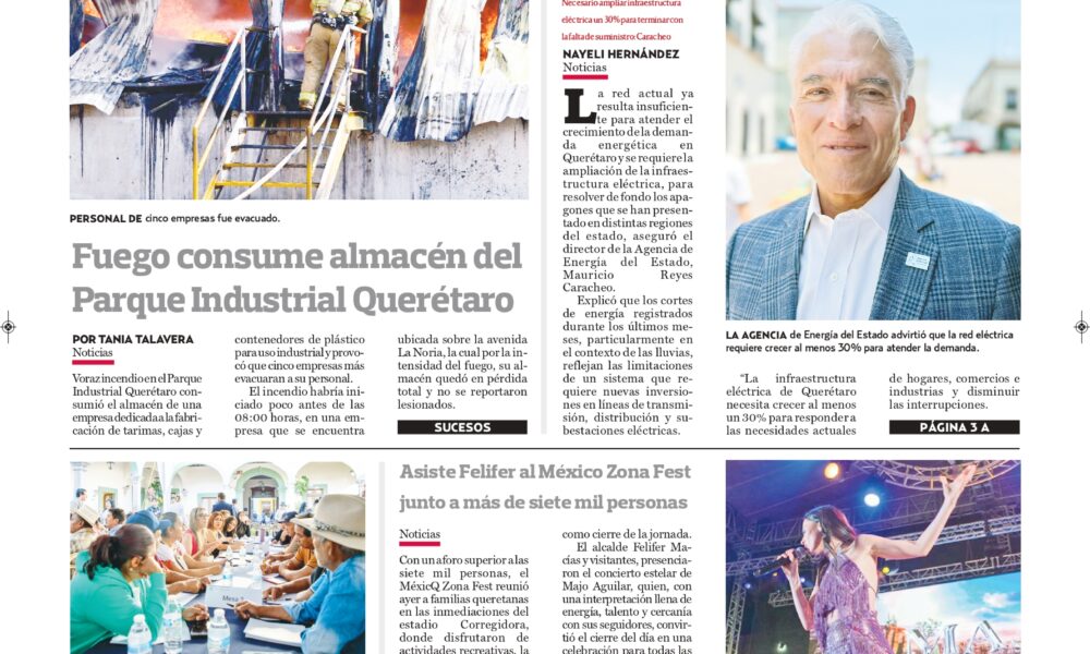 ¡Conoce la portada de hoy! - Noticias de Querétaro